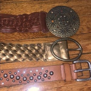 VARIOUS | Accessories | Three Belts | Poshmark